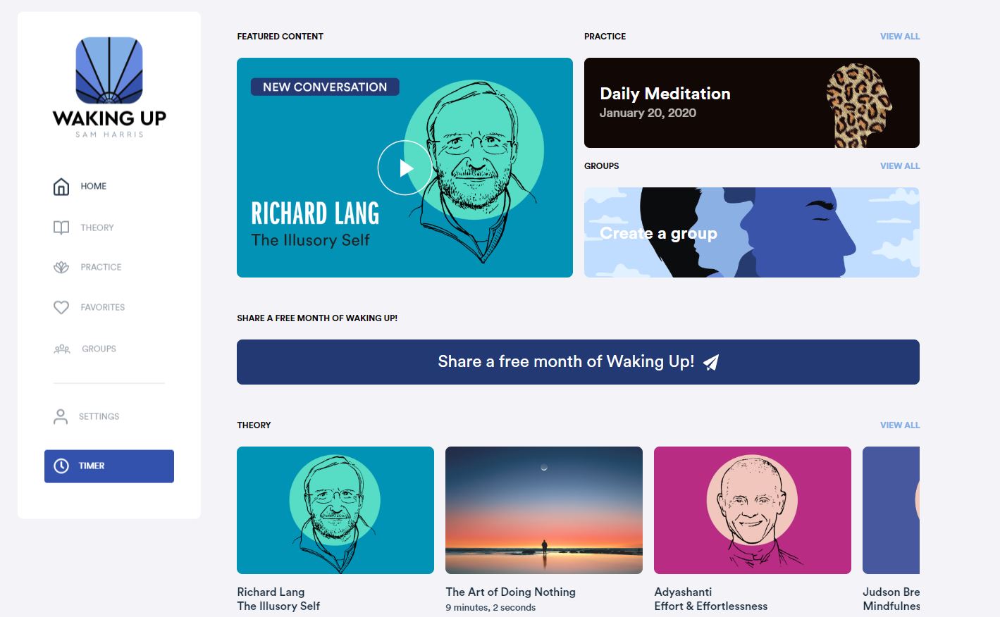 Get a free month of the Waking Up app – Dr Gareth Furber